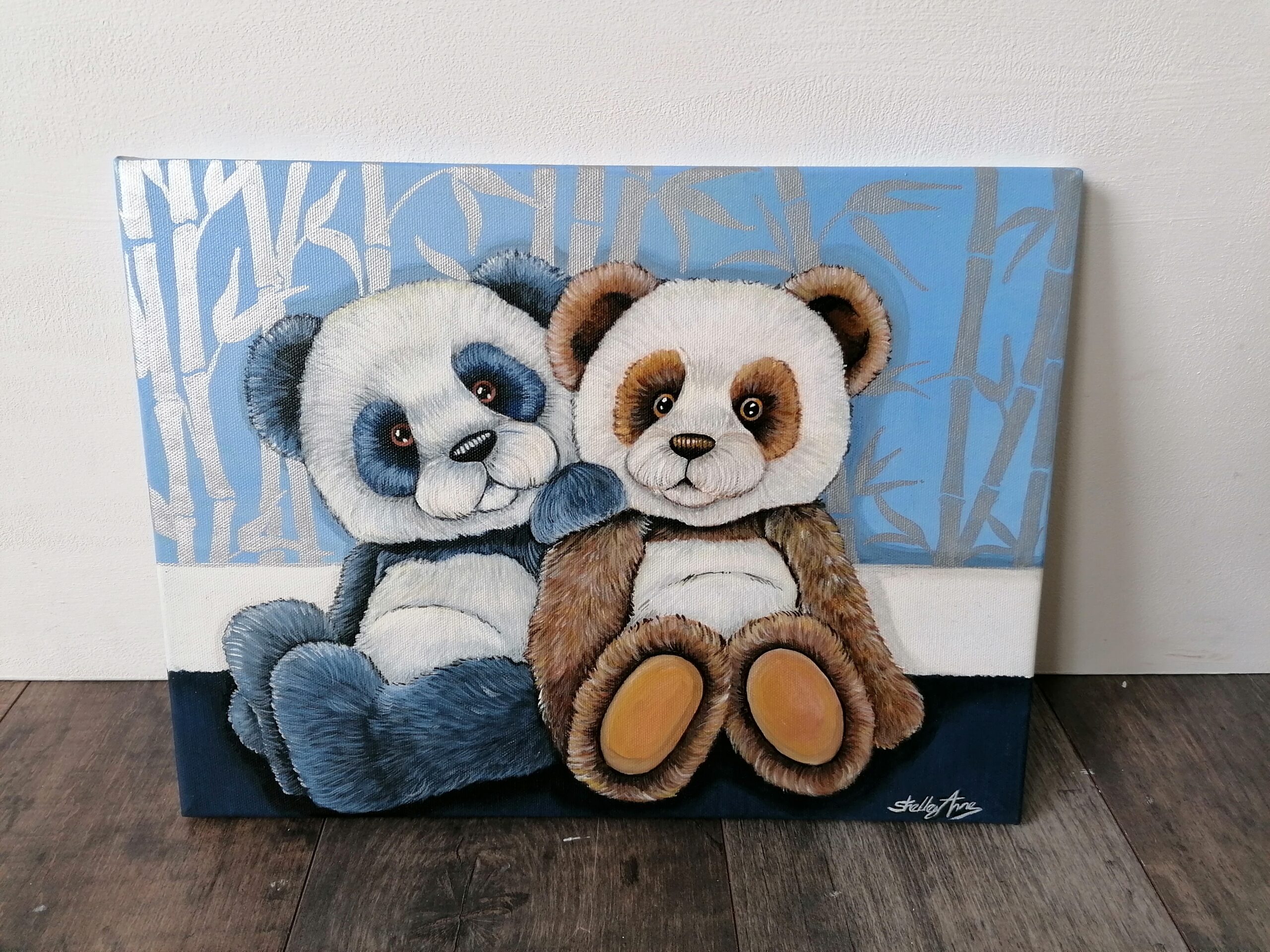 Teddy Bear Painting On Canvas